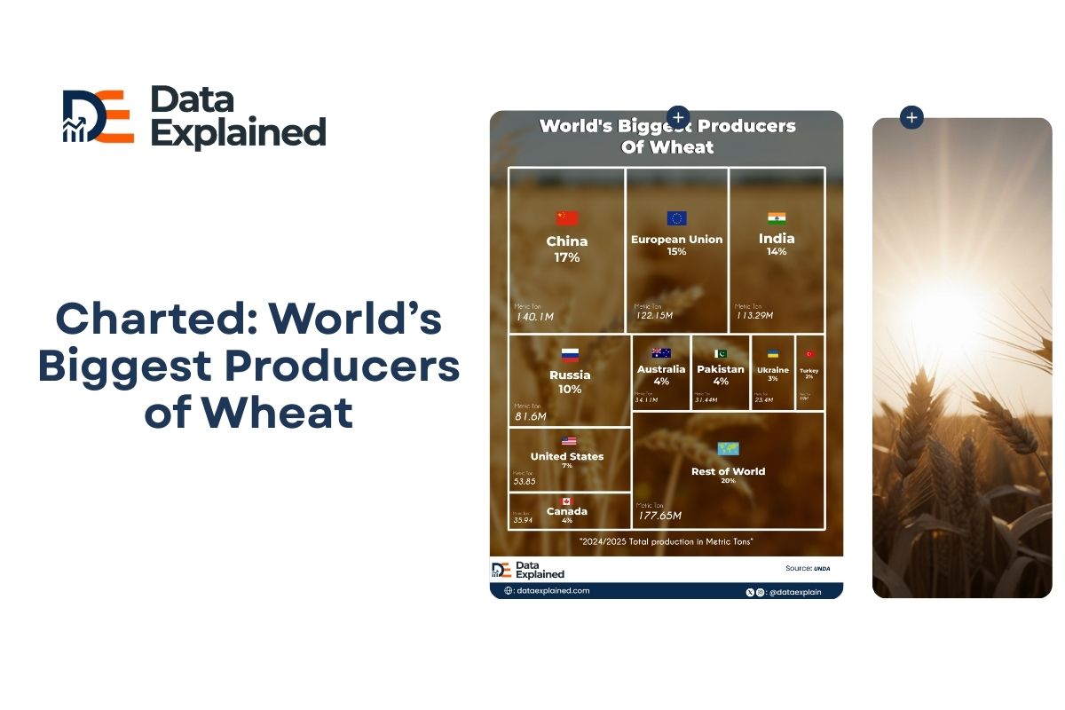 Charted: World’s Biggest Producers of Wheat - Data Explained